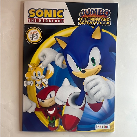 Sega | Video Games & Consoles | Sega Sonic The Hedgehog Jumbo Coloring ...